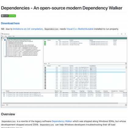 覚書 : Dependency Walkerはもう古い! Windows 10ならDependenciesを使え! | FRONTL1NE ...